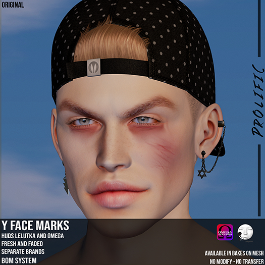 Second Life Marketplace - [Prolific] Y Face marks